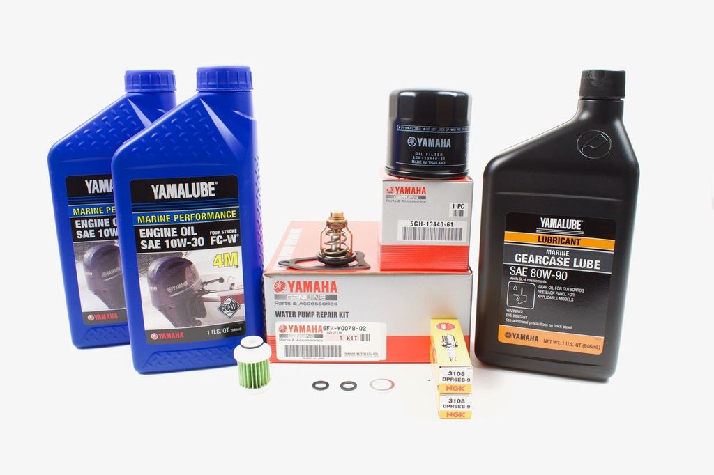 Yamaha Outboard 300-Hour Service Kit F25C & T25C - Yamalube 10W-30 (2016-Current) – PartsVu