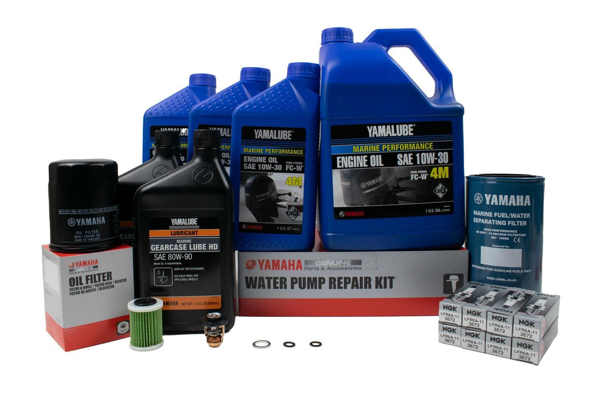 Yamaha Outboard 300-Hour Service Kit F300 - Yamalube 10W-30 (2007-2009 ...