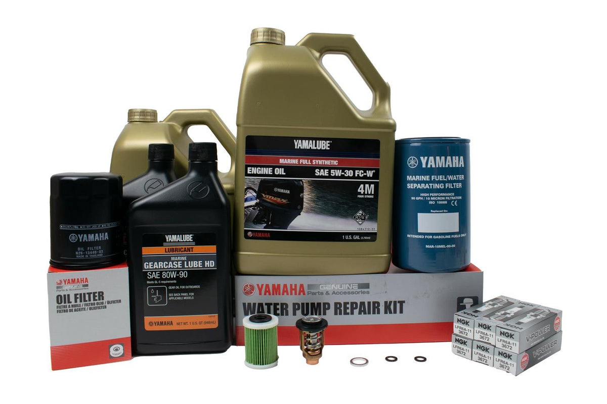 Yamaha Outboard 300-Hour Service Kit VF200, VF225, VF250 SHO - Yamalube ...