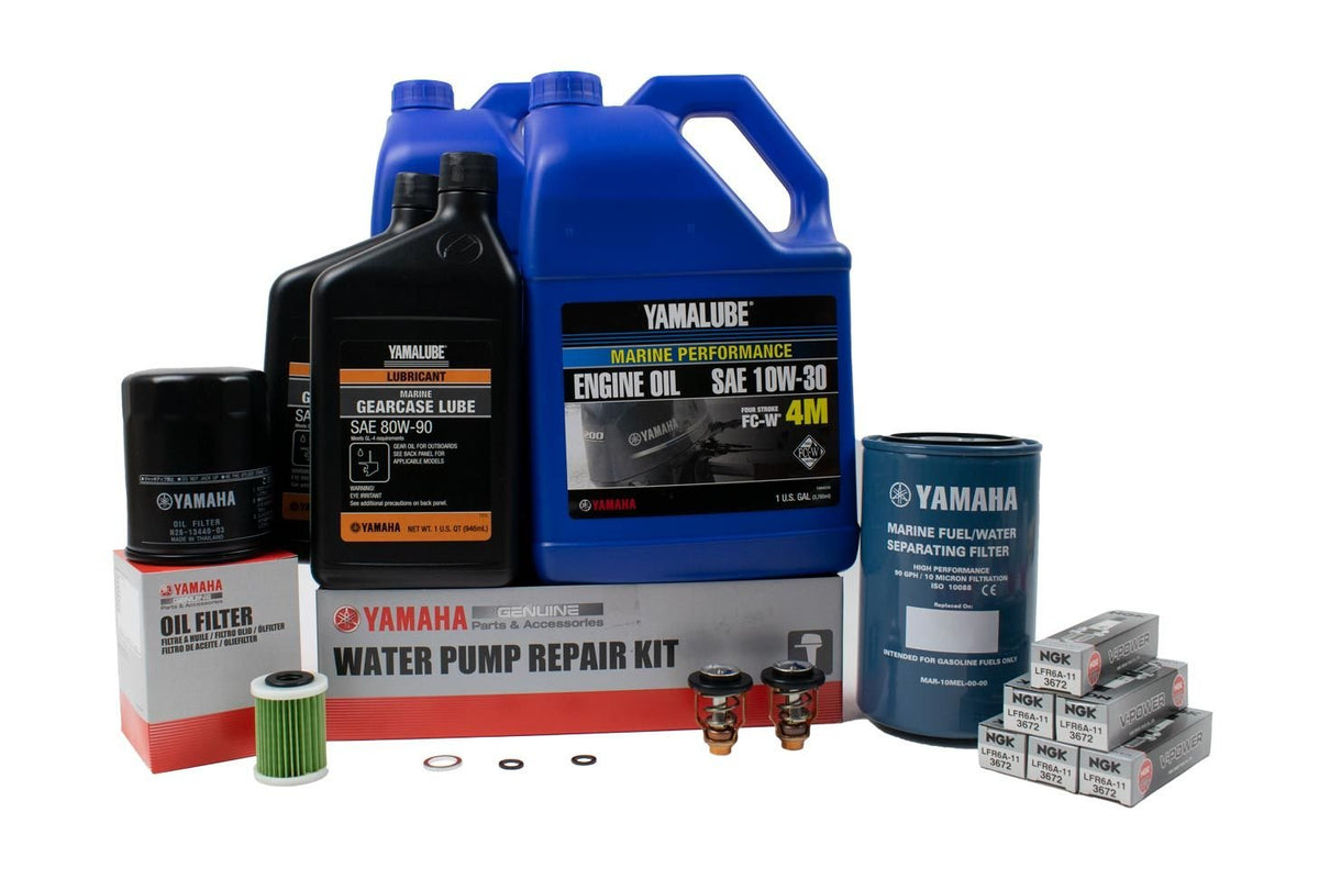 Yamaha Outboard 300-Hour Service Kit VF200, VF225, VF250 SHO - Yamalube ...