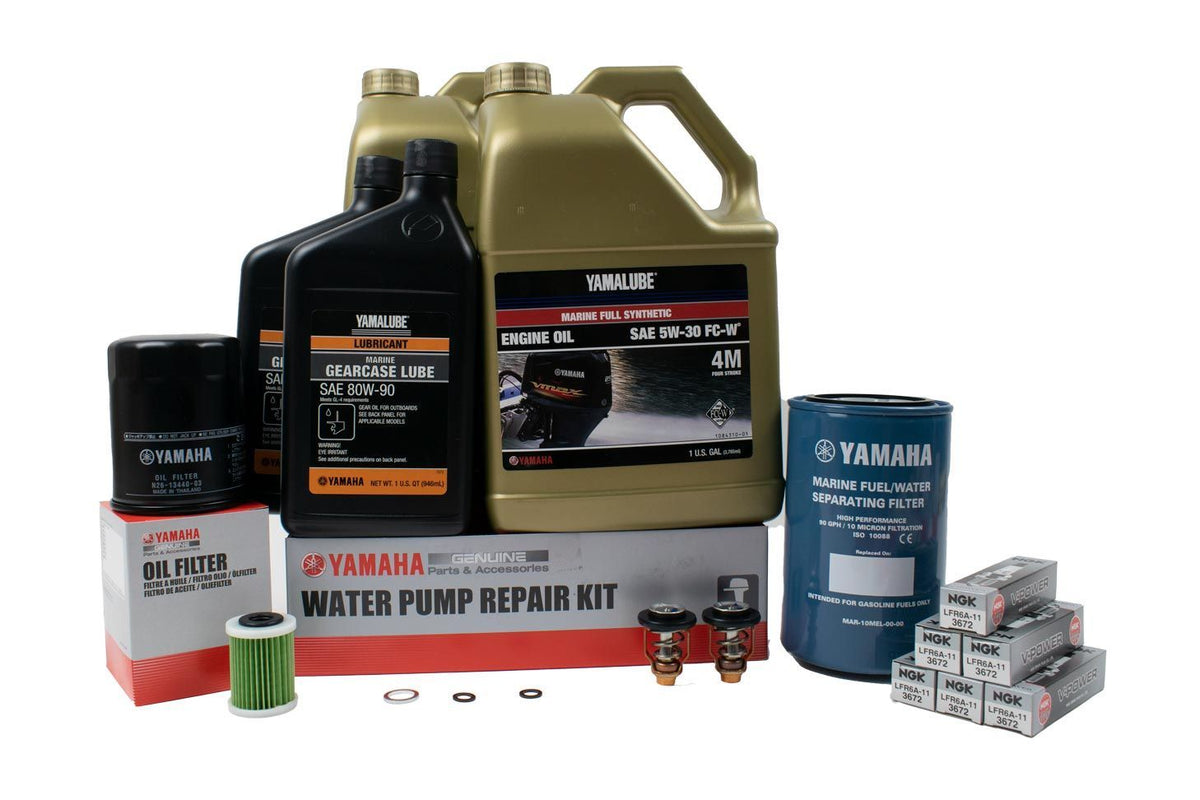 Yamaha Outboard 300-Hour Service Kit VF200, VF225, VF250 SHO - Yamalube ...