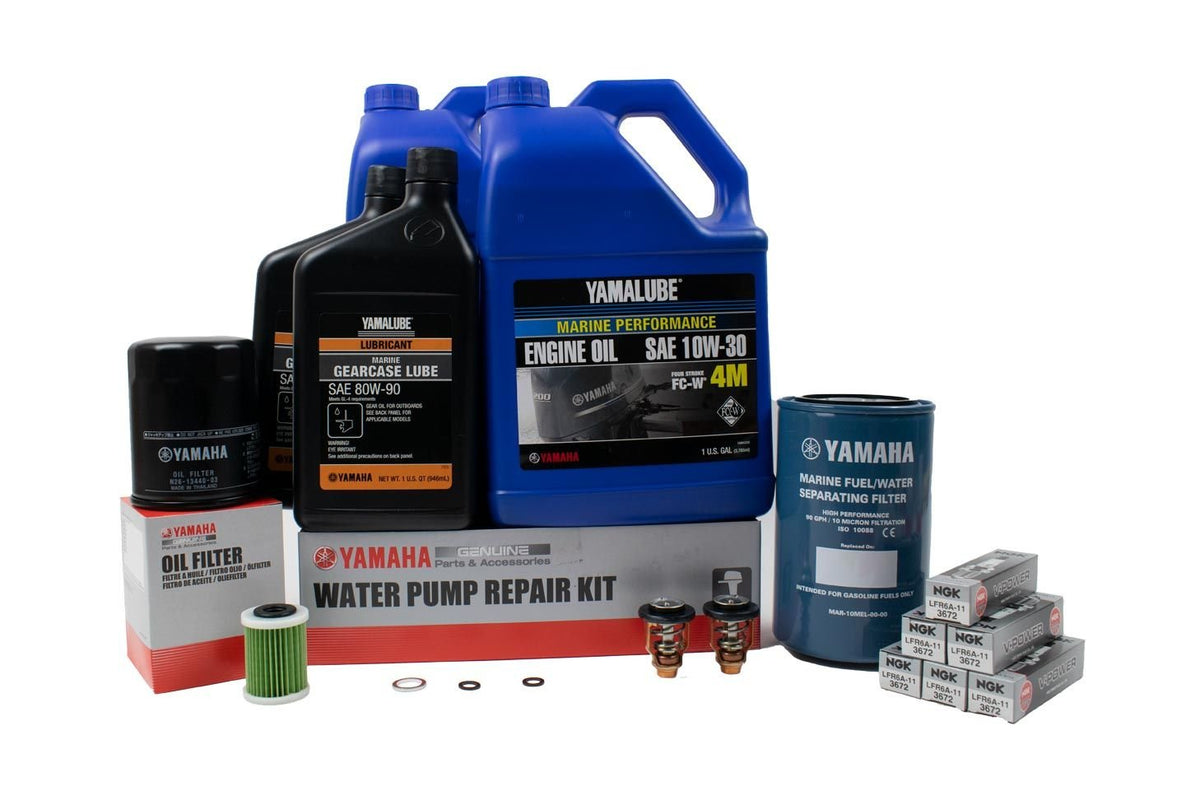 Yamaha Outboard 300-Hour Service Kit VF200, VF250 SHO - Yamalube 10W-30 ...