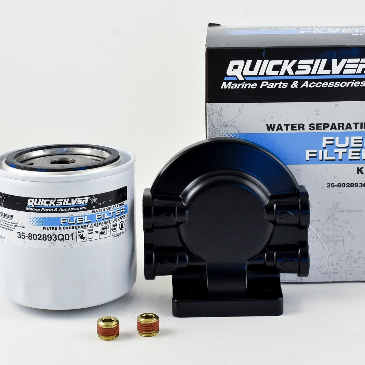 Mercury Mercruiser Quicksilver Water Separating Fuel Filter Kit - Used ...