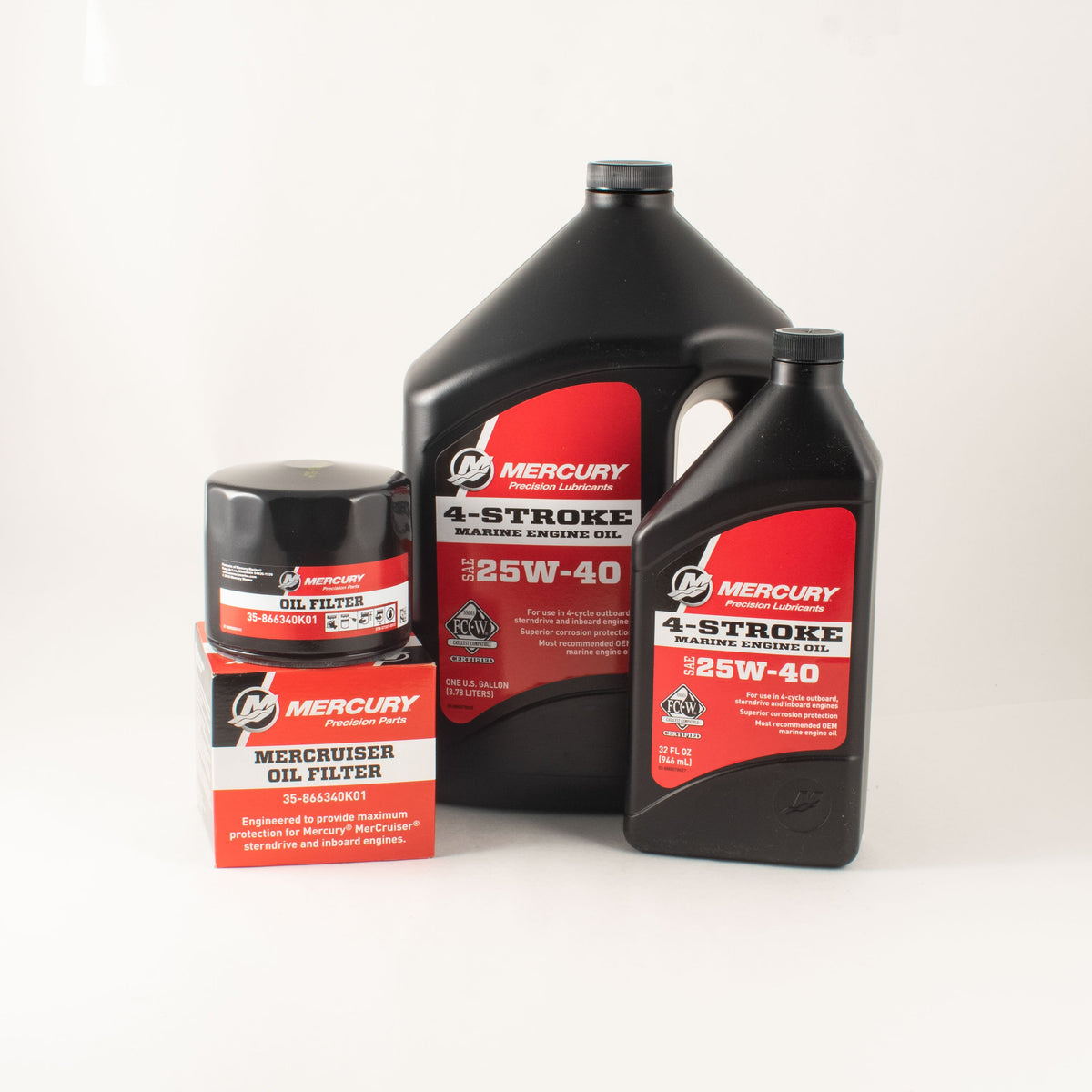 Mercruiser Oil Change Kit for 5.0L, 5.7L, 350 MAG, Black Scorpion & 6 ...