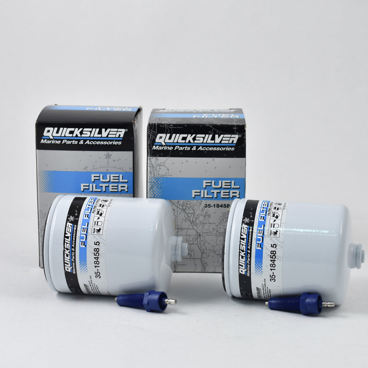 2-Pack Mercury Quicksilver Water Separating Fuel Filter 35-18458Q4 - 35 ...