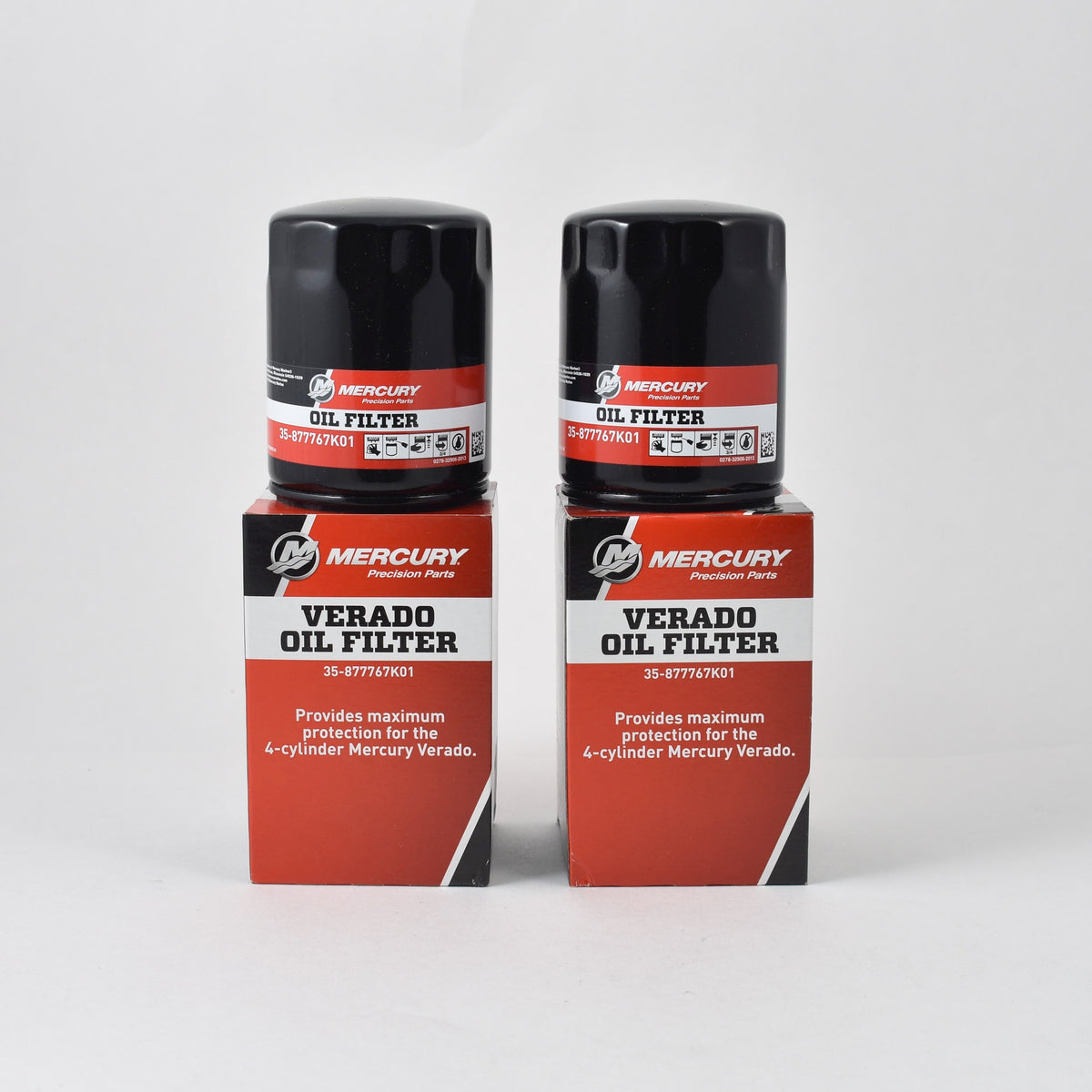 Mercury Outboard Oil Filter 2-Pack - 135 150 175 200 HP Verado 35 ...