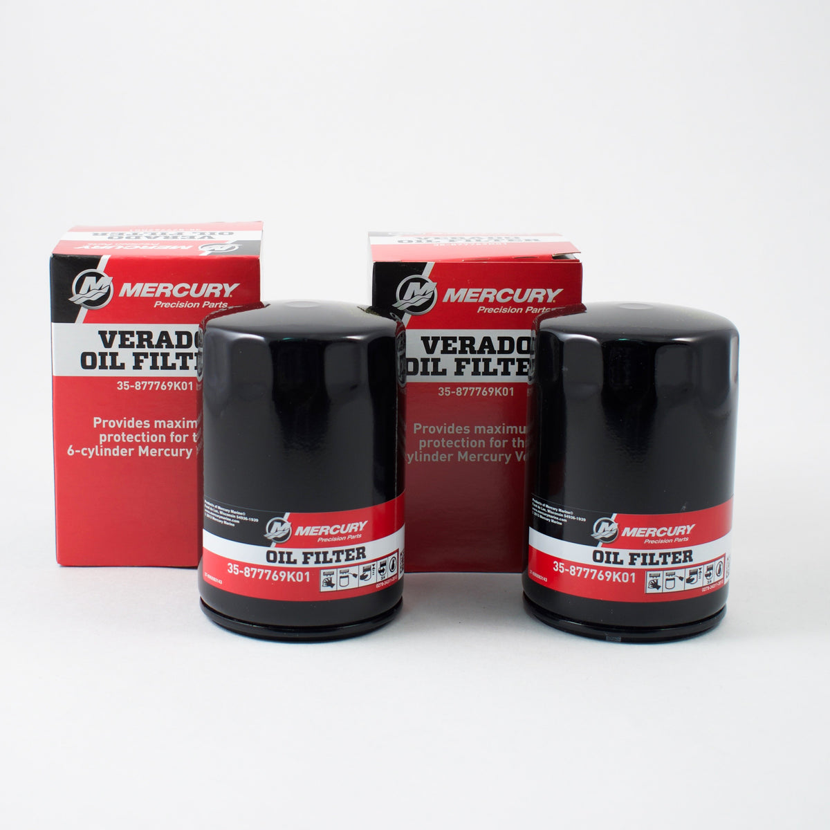 2-Pack Mercury Outboard Oil Filter 200 225 250 275 300 350 400 Verado ...