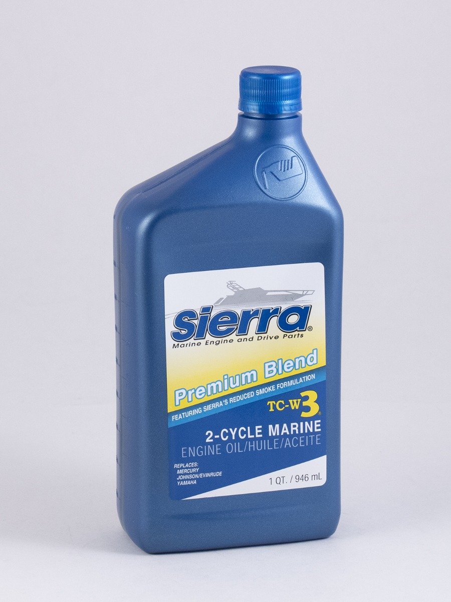 Sierra - Blue Premium TC-W3 2 Stroke Marine Engine Oil - 32 oz. - 1895 ...
