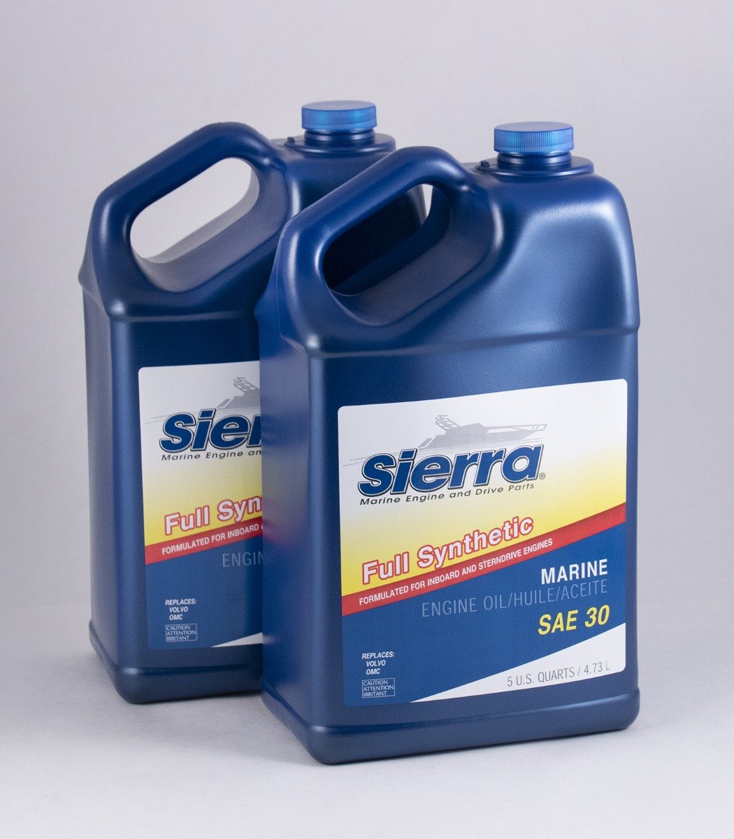 Sierra - SAE 30 Full Synthetic Marine Engine Oil - 5 Quart - 2 Pack ...