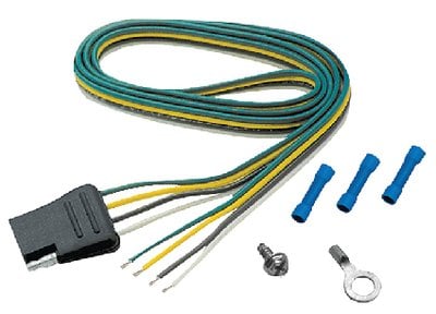 Sea Choice - 4Way Flat Trailer Harness 48"Car Side for 2Wire Systems ...