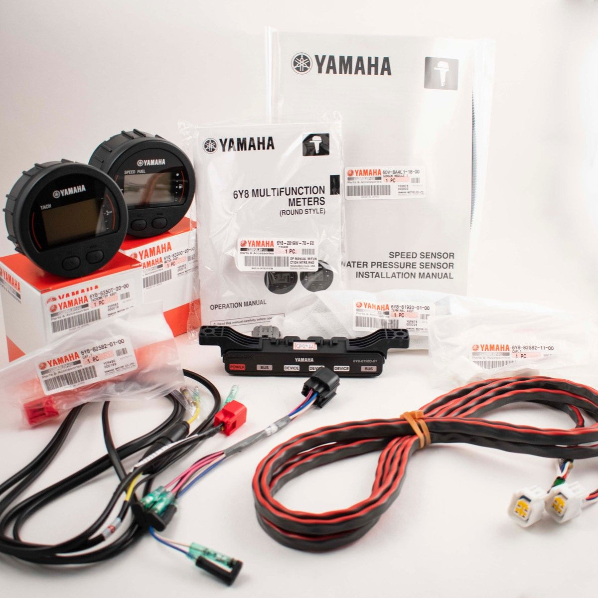 Yamaha - 6Y8-0E83R-41-00 - Command Link Single Engine Gauge Kit - Round Two Gauge Kit – PartsVu