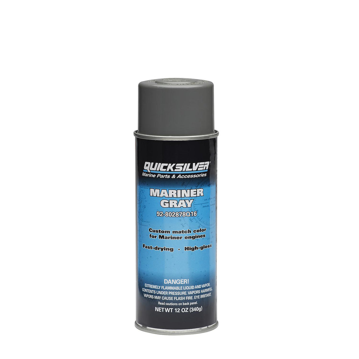Mercury 802878Q16 Mariner Gray Enamel – 12 oz Spray – PartsVu