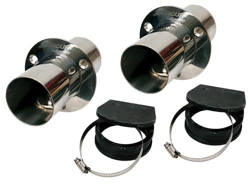 Mercury - Quick-Change Thru Transom Exhaust Tips - 4 In I.D. - Fits Me ...