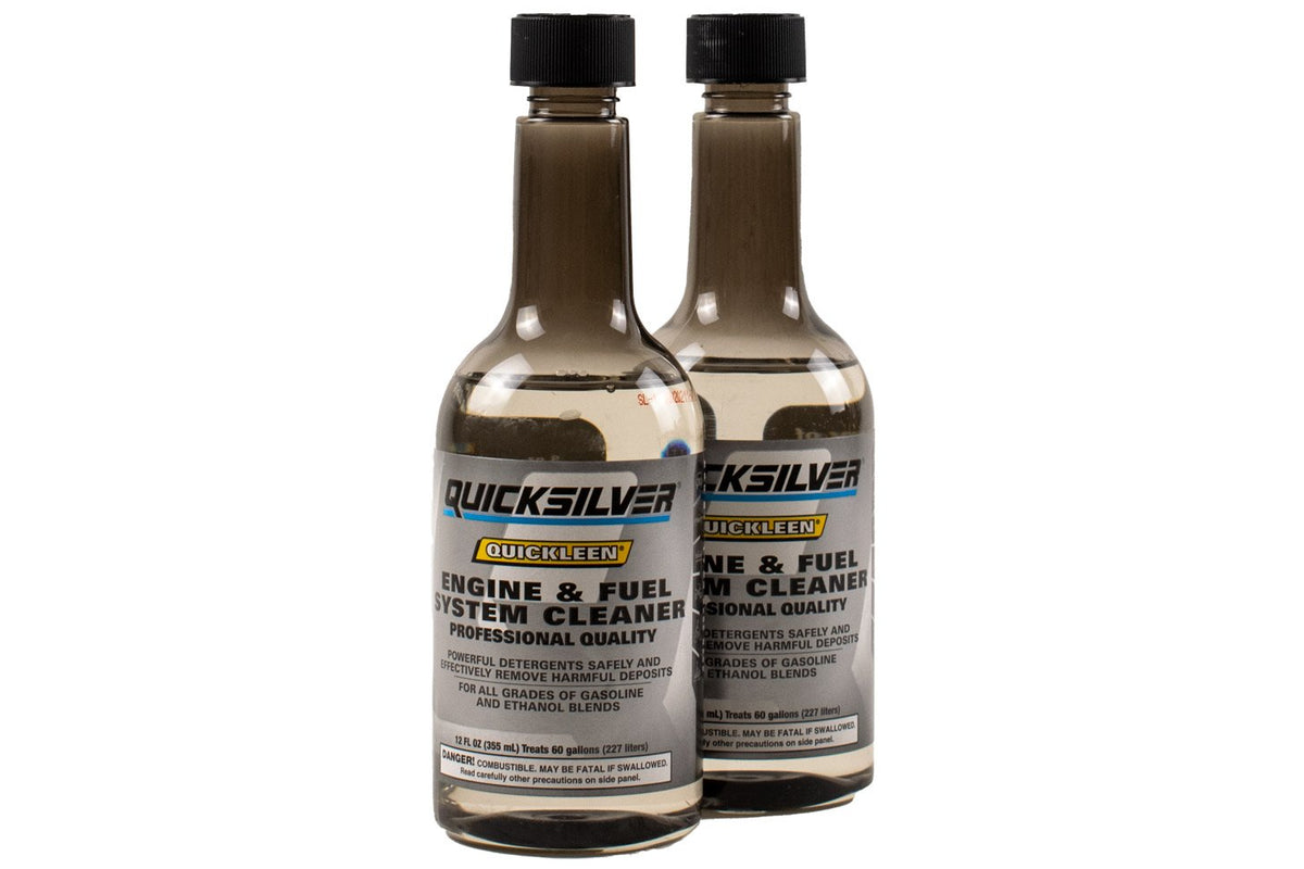 Quicksilver Quickleen 2-Pack Engine and Fuel System Cleaner 12 oz - 92 ...
