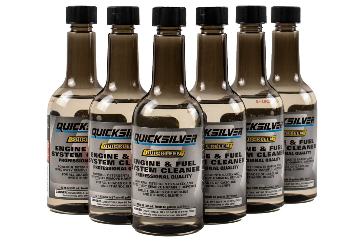 Quicksilver Quickleen 6-Pack Engine and Fuel System Cleaner 12 oz - 92 ...