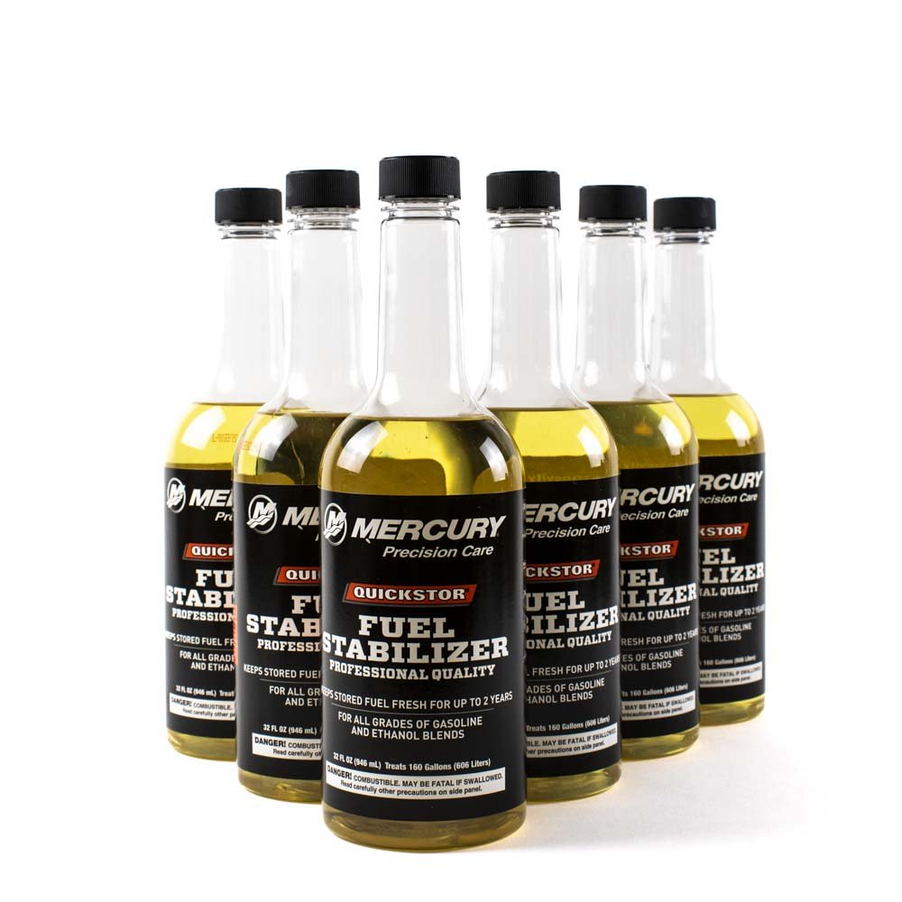 Mercury Quickstor Fuel Stabilizer 32 oz - 92-8M0058692 - 6-Pack – PartsVu