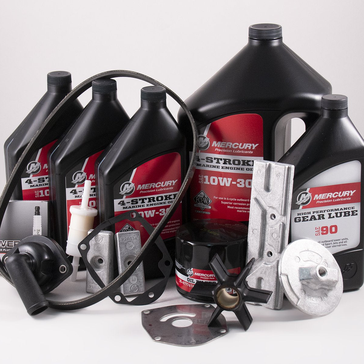 Mercury Outboard 300-Hour Service Kit 150 EFI 10W-30 - 8M0094233 – PartsVu