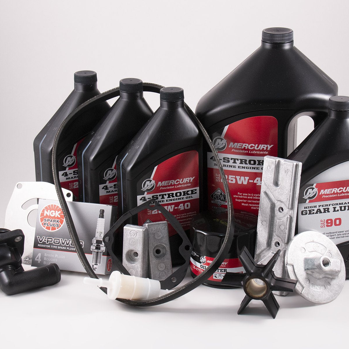 Mercury 300 Hour Service Kit 8M0094233 150 EFI 25W-40 – PartsVu