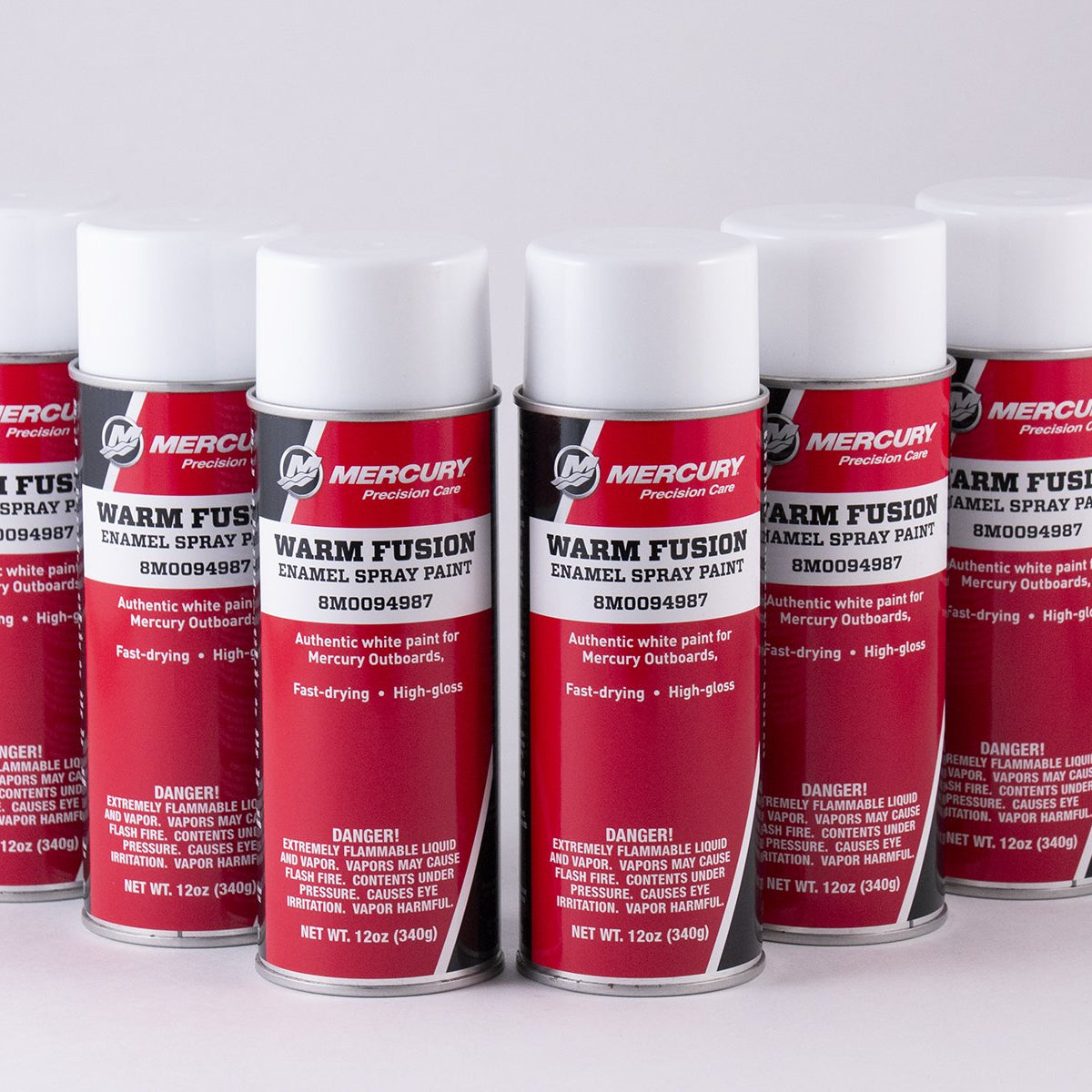 Mercury Outboard Engine Paint - Warm Fusion White - 8M0094987 - 6 Pack ...