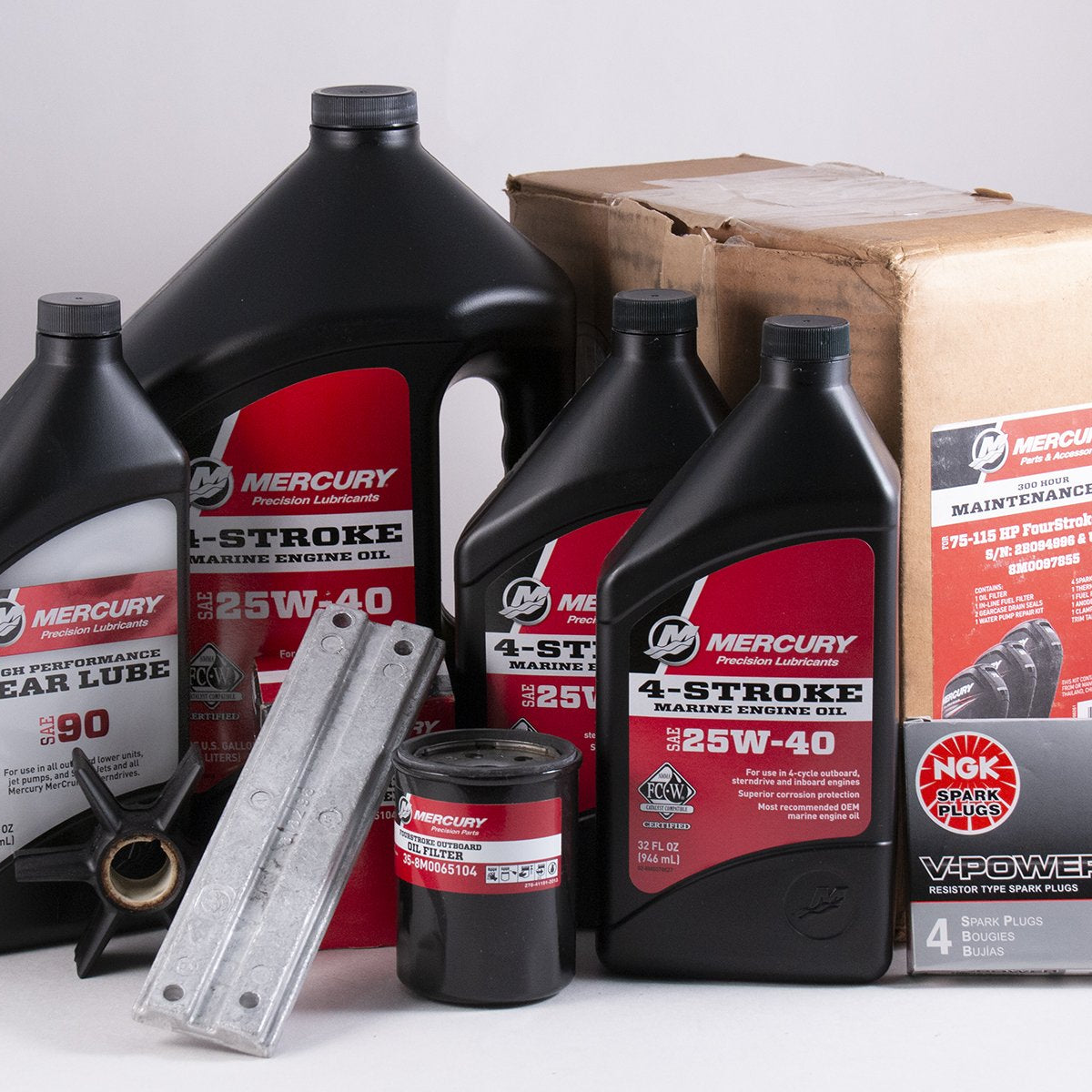 Mercury 300 Hour Service Kit 8M0097855 2.1L 25W-40 – PartsVu