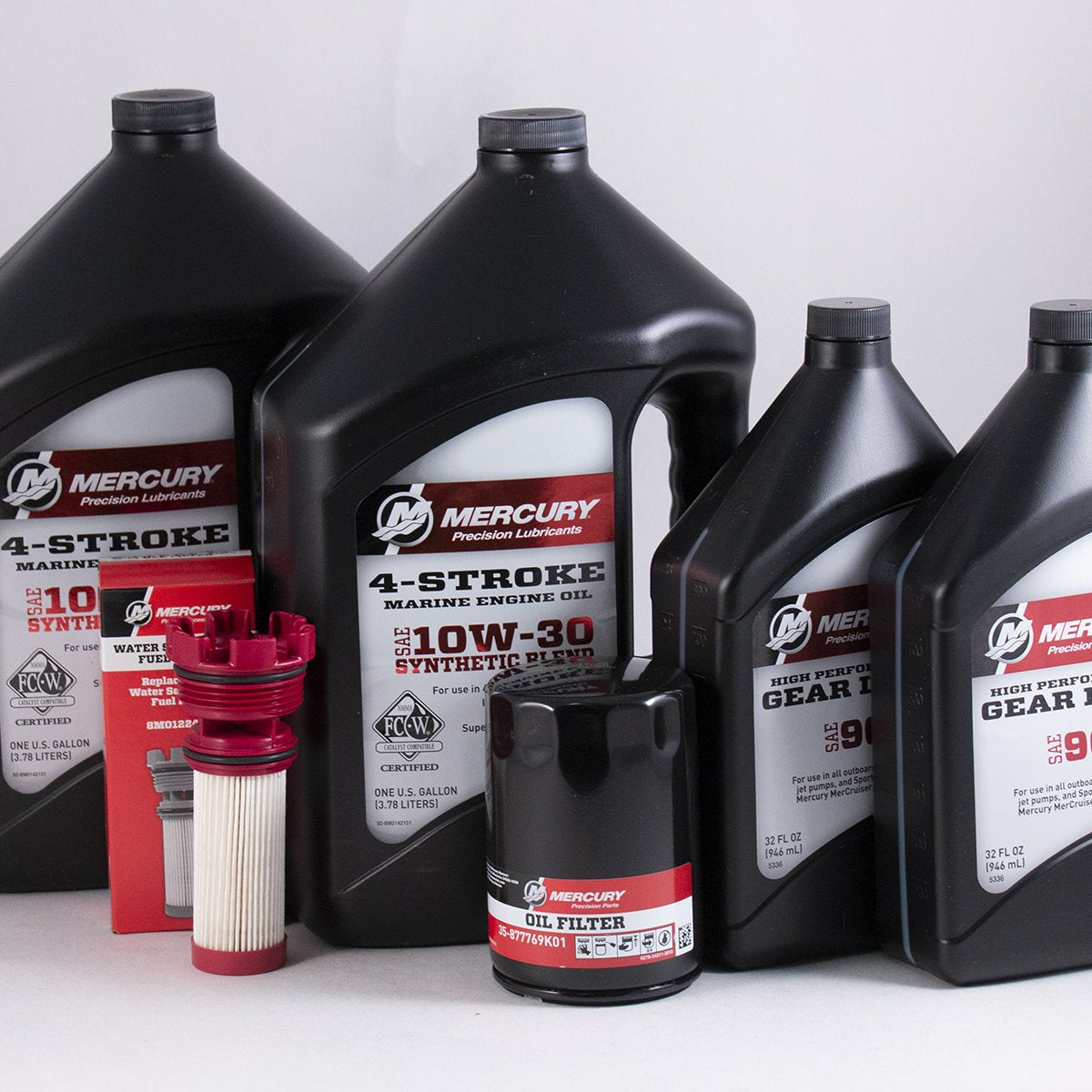 Mercury 100 Hour Service Kit 8M0097858 L6 10W-30 Synthetic Blend – PartsVu