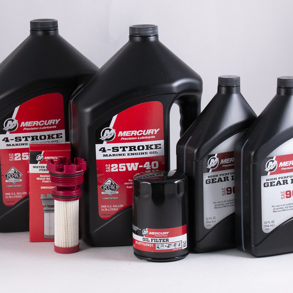 Mercury Verado L6 100 Hour Service Kit 25W-40 – 8M0097858 – PartsVu