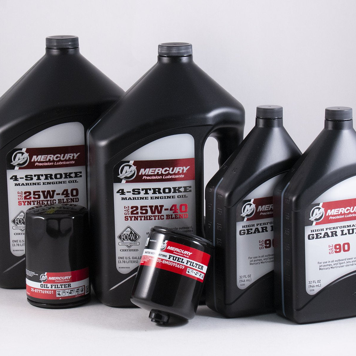 Mercury 100 Hour Service Kit 8M0120657 L6 25W-40 Synthetic Blend – PartsVu
