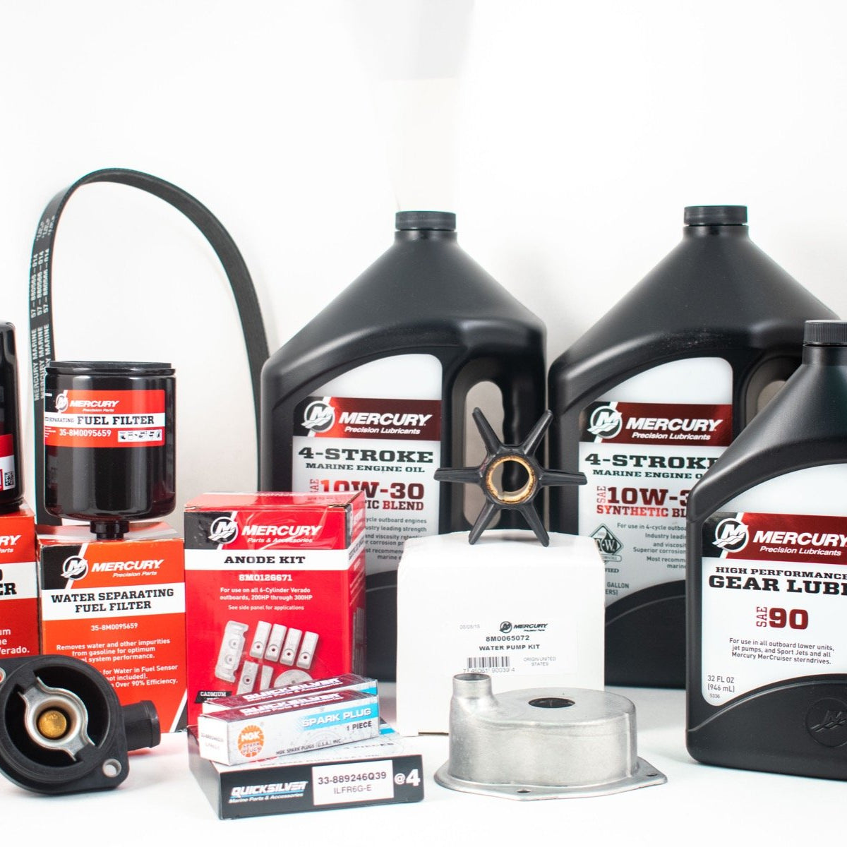 Mercury 300 Hour Service Kit 8M0133617 V6 10W-30 Synthetic Blend – PartsVu