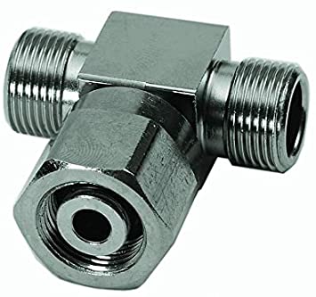 Mercury - Fitting - Tee - 3/8 x 3/8 Inch - Male - Fits Hydraulic Compr ...