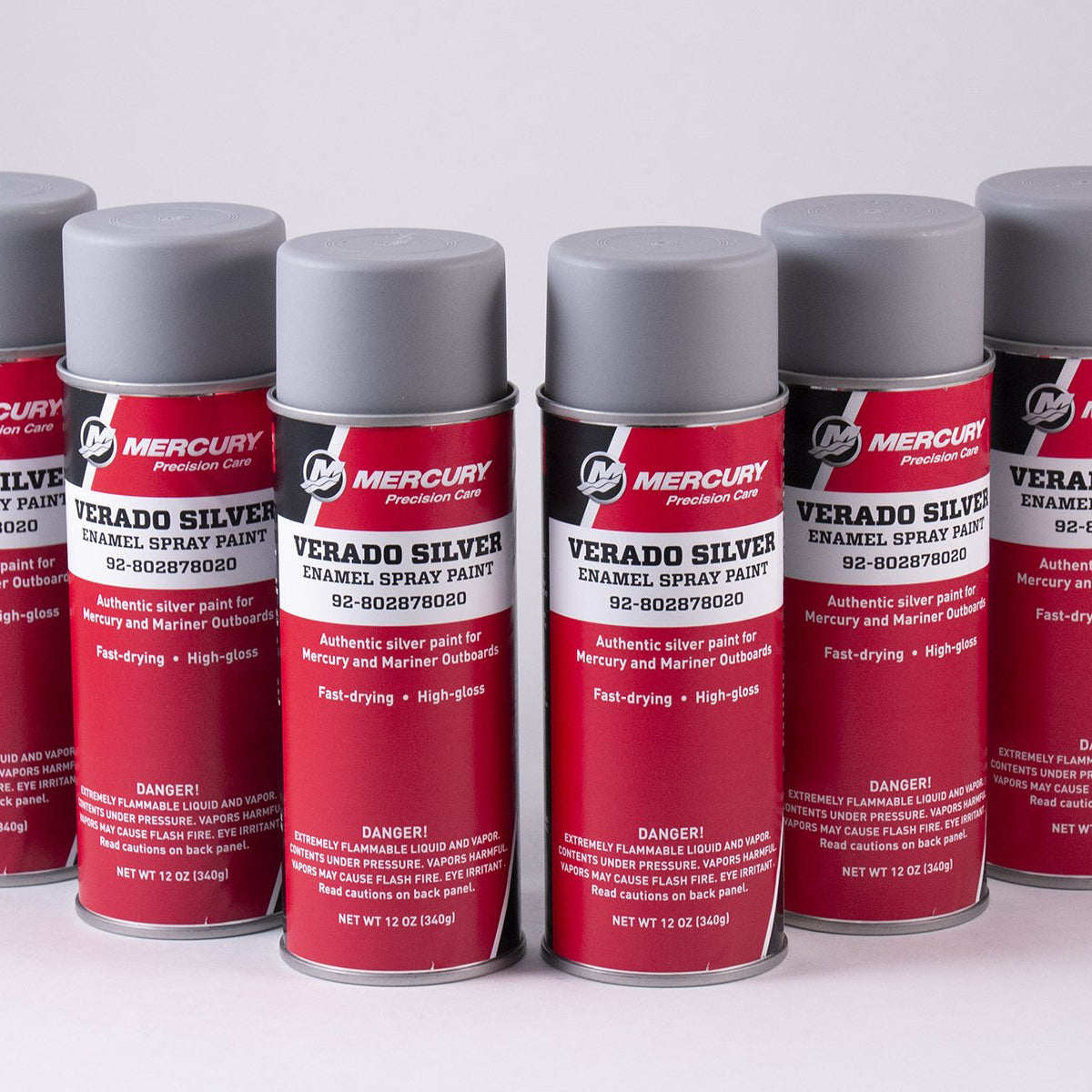 Mercury Outboard Engine Paint - Verado Silver - 802878020 - 6 Pack ...
