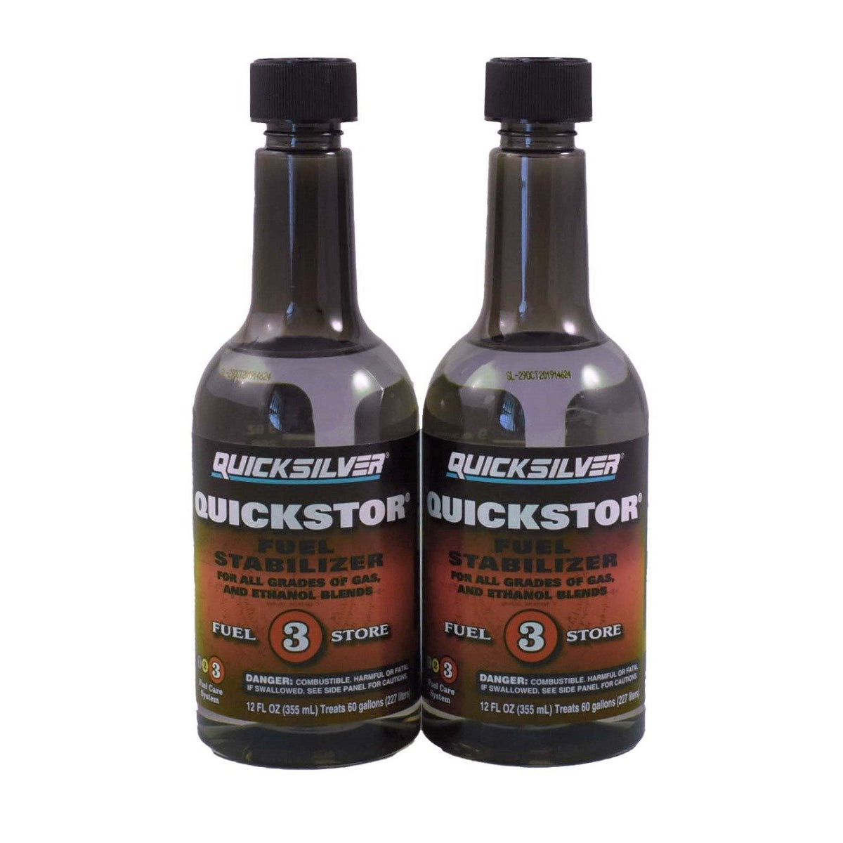 Quicksilver - Quickstor Fuel Stabilizer- 2-Pack - 12 oz. - 92-8M004792 ...
