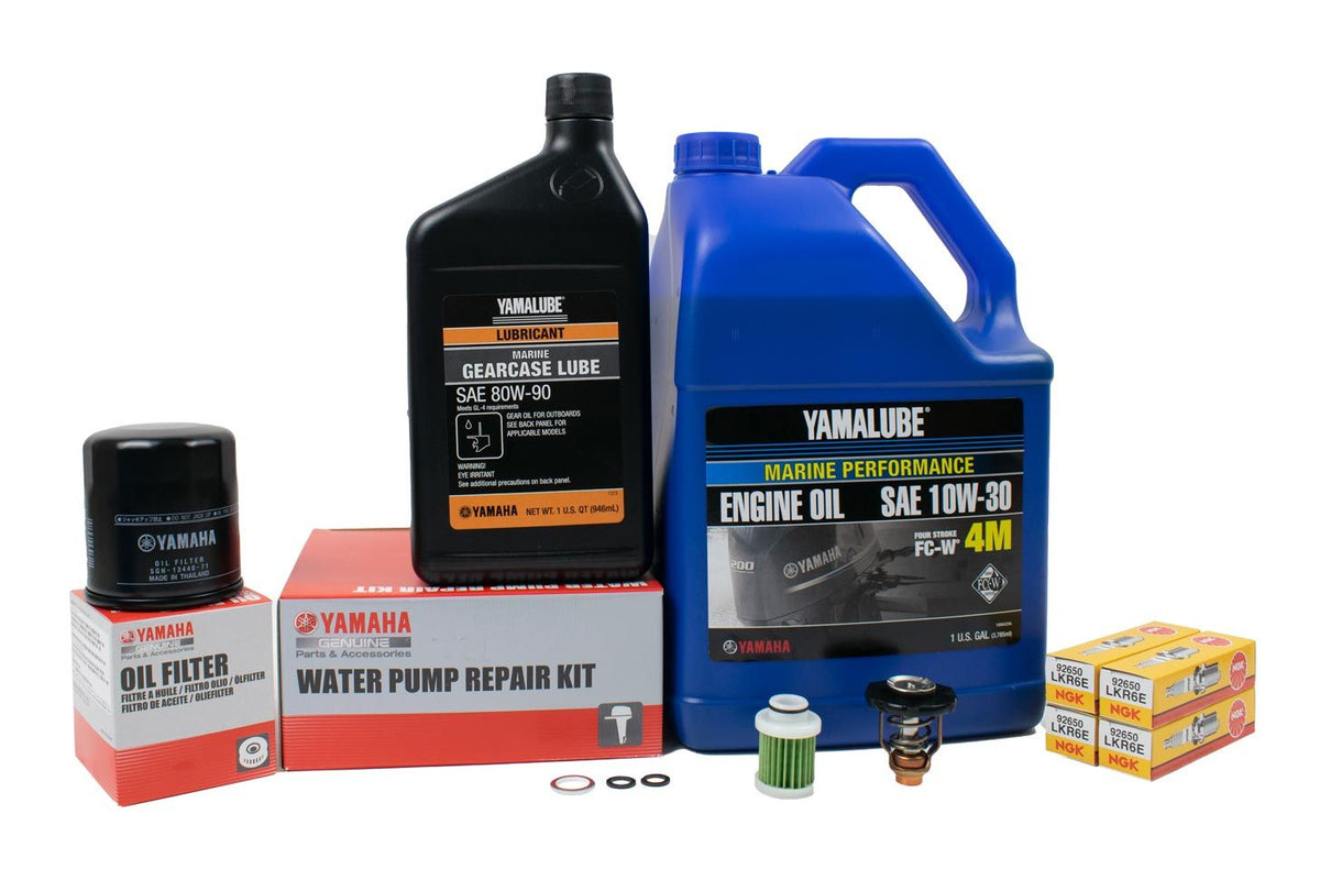 Yamaha Outboard 300-Hour Service Kit - VF115 SHO - Yamalube 10W-30 ...
