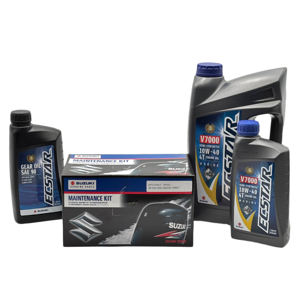 Suzuki DF90A Service Kit – 10W40 Ecstar Oil | 2009-Current – PartsVu