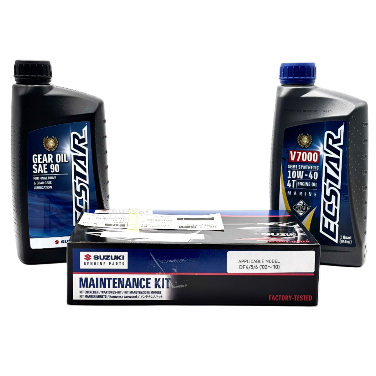 Suzuki DF4 DF6 Service Kit - 10W40 Ecstar Oil - 17400-91860- 2002-2010 ...