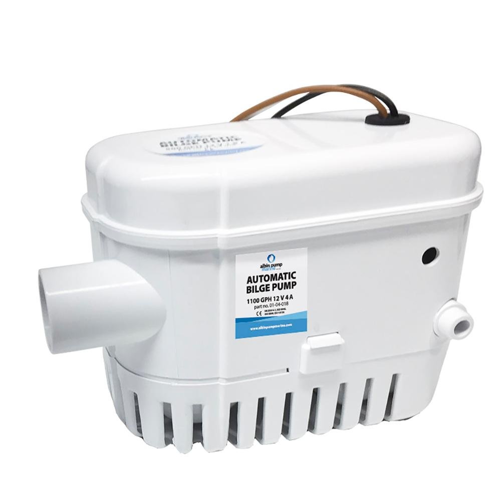 Albin Pump Automatic Bilge Pump 1100 GPH - 12V - 01-04-018 – PartsVu