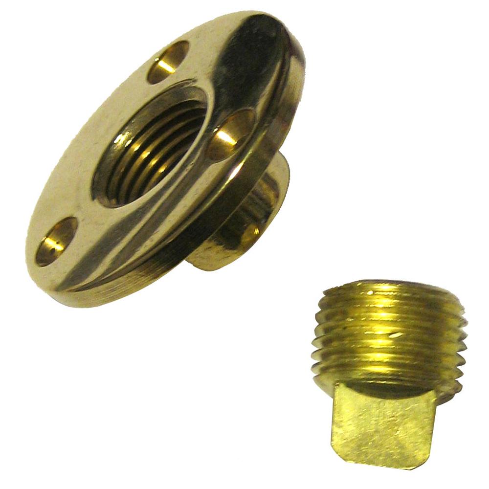 Perko Garboard Drain & Drain Plug Assy Cast Bronze/Brass MADE IN THE U ...
