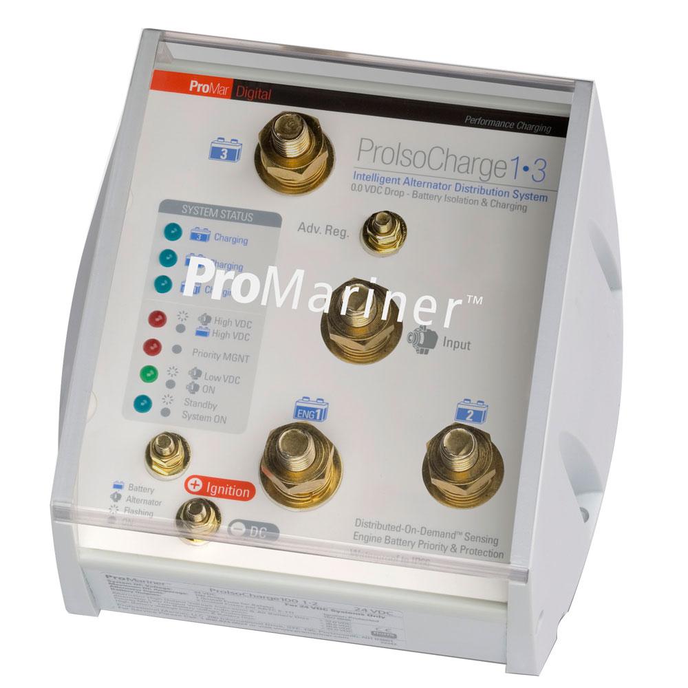 ProMariner ProIsoCharge Battery Isolator 120Amp 1-Alt 3-Bat - 12V - 23 ...