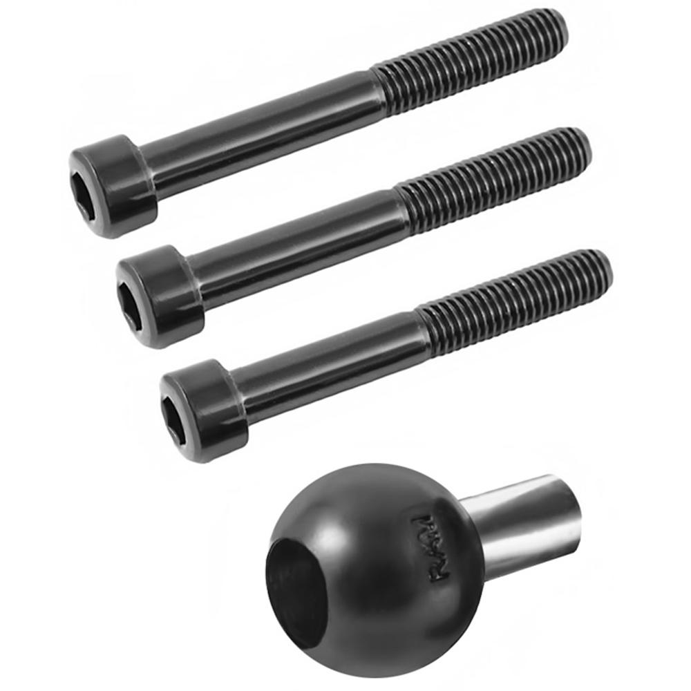 RAM Mount - Motorcycle Handlebar Clamp Base with M8 Screws - RAM-B-367 ...