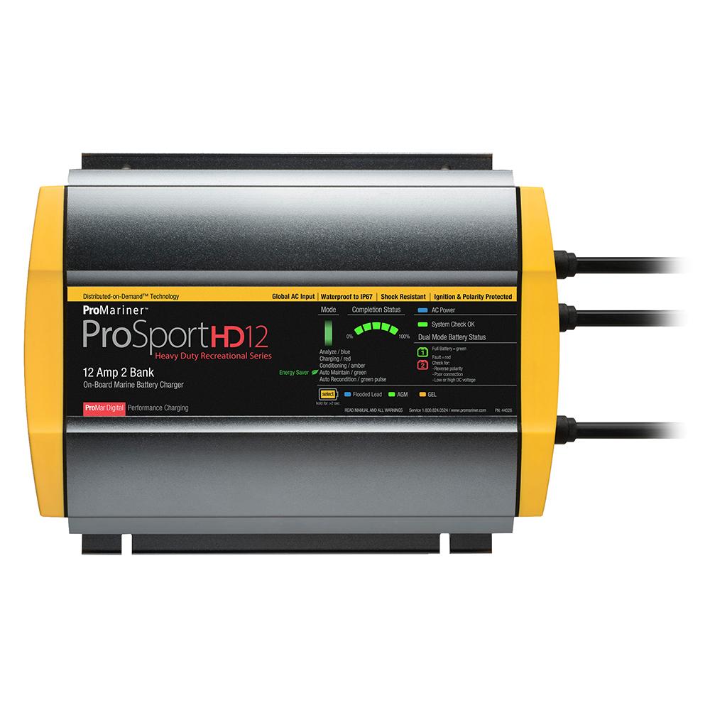 ProMariner ProSportHD 12 Global Gen 4 - 12 Amp - 2 Bank Battery Charge ...
