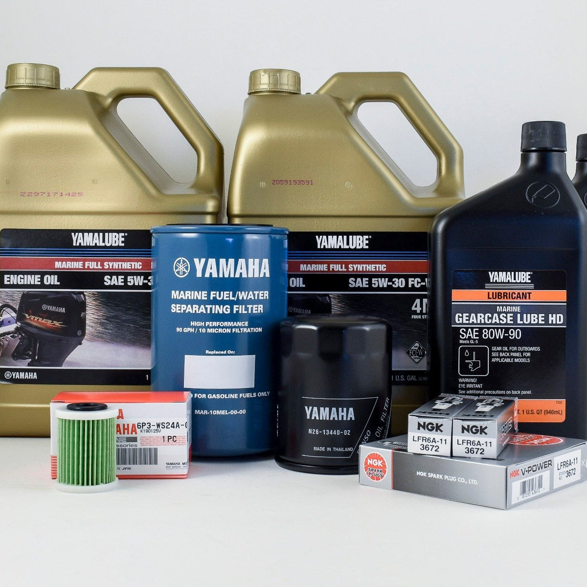 Yamaha Outboard 100-Hour Service Kit VF200, VF225, VF250 SHO - Yamalube ...