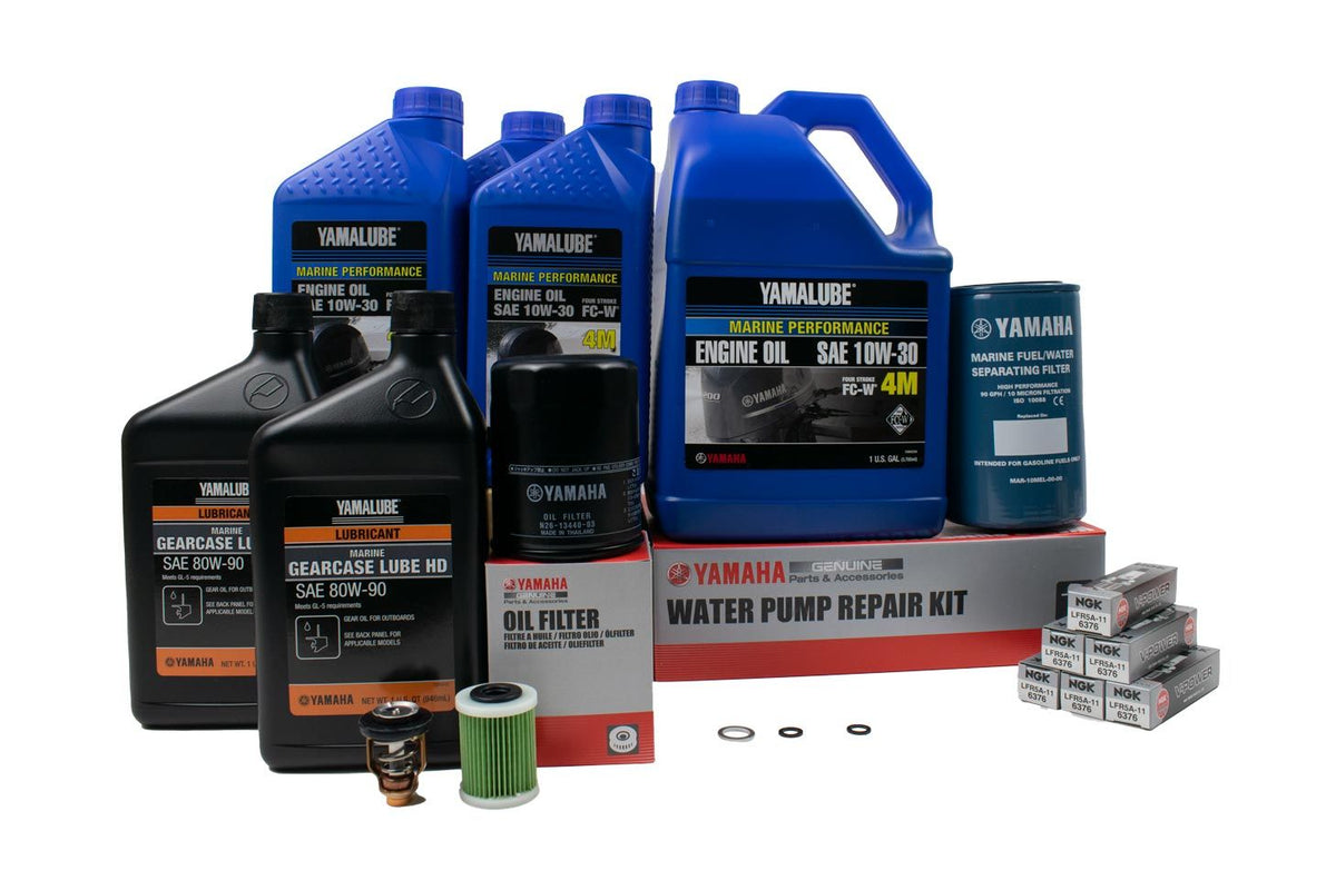 Yamaha Outboard 300-Hour Service Kit F225 F250 F300 4.2L V6 - Yamalube ...