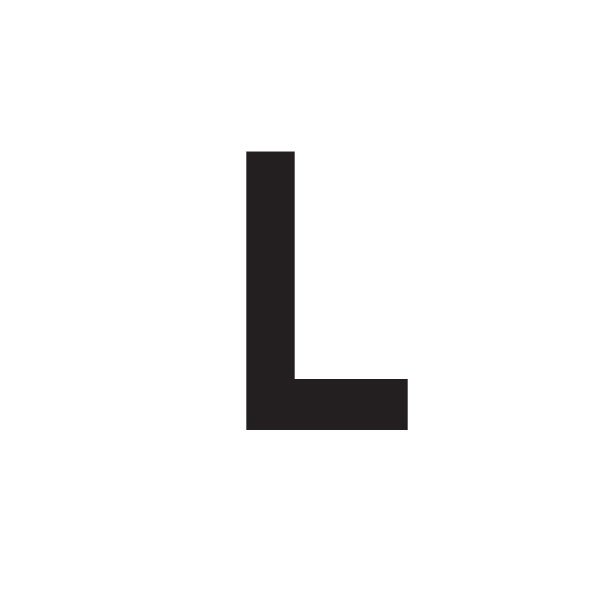 Hardline Products - 3" Gothic Letters - Black - "L" - 10 Pack - 17311 ...