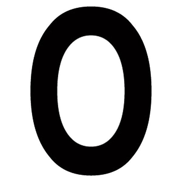 Hardline Products - 3" Gothic Numbers - Black - "0" - 10 Pack - 17335 ...