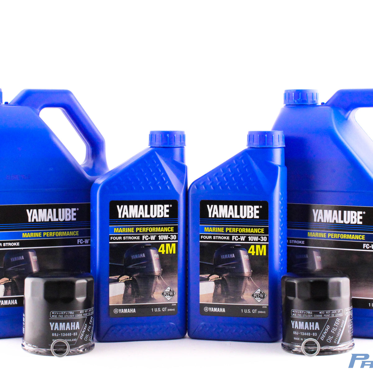 Yamaha Outboard Oil Change Kit - F150 Twin Engine - Yamalube 10W-30 ...