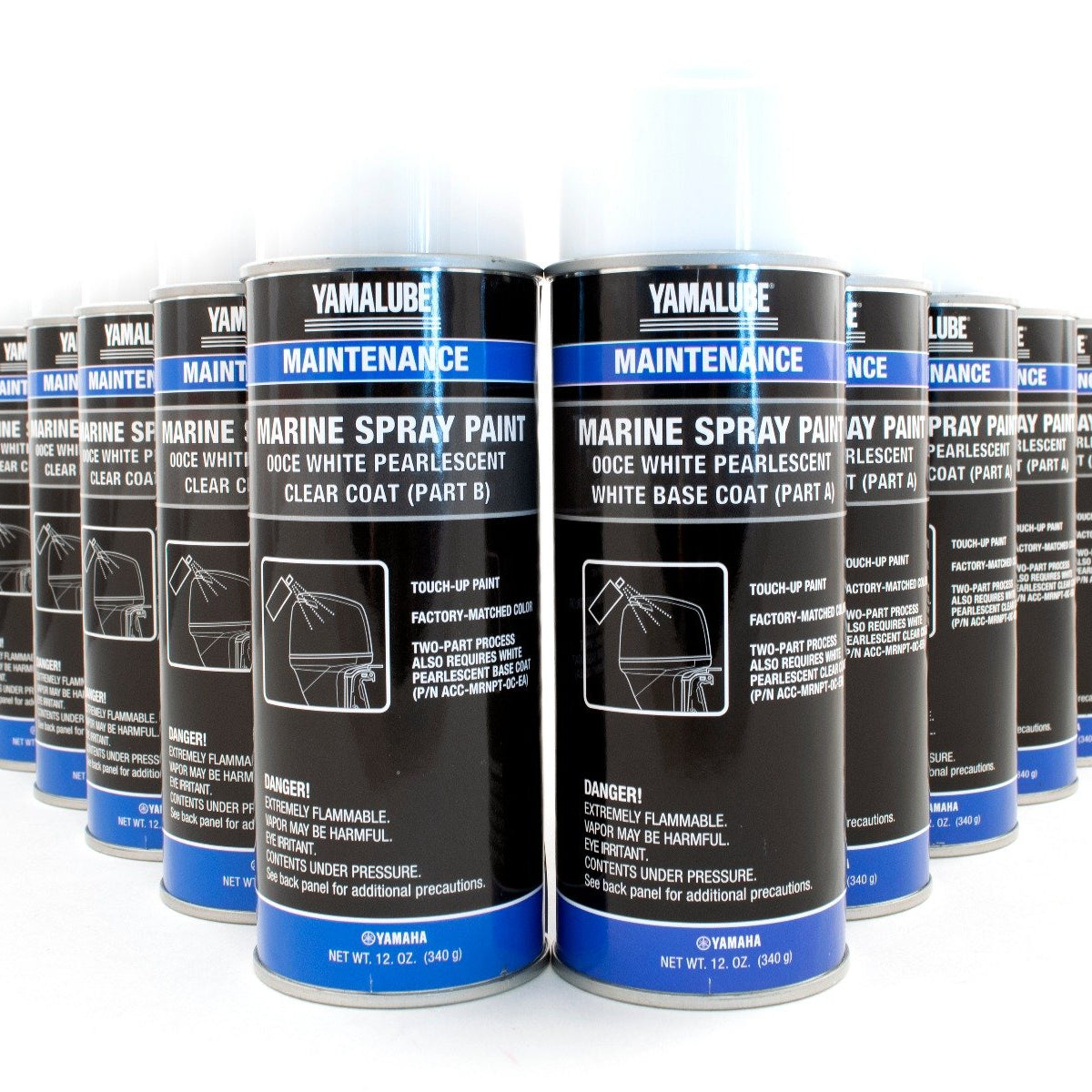 Yamaha Marine Outboard Engine Cowling Spray Paint - 6 Each White ...