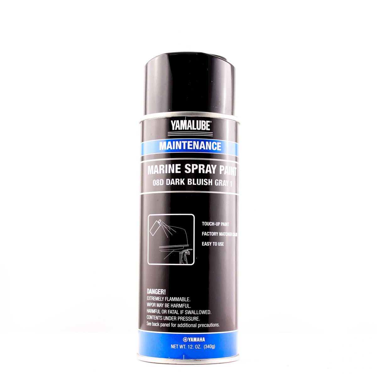Yamaha Marine Outboard Engine Cowling Spray Paint 8D - Dark Blue Gray ...