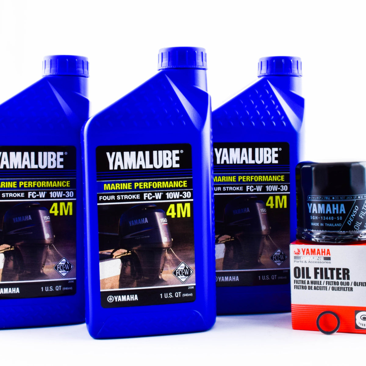 Yamaha Outboard Oil Change Kit - F30 F40 F50 T50 F60 T60 F70 10W-30 ...