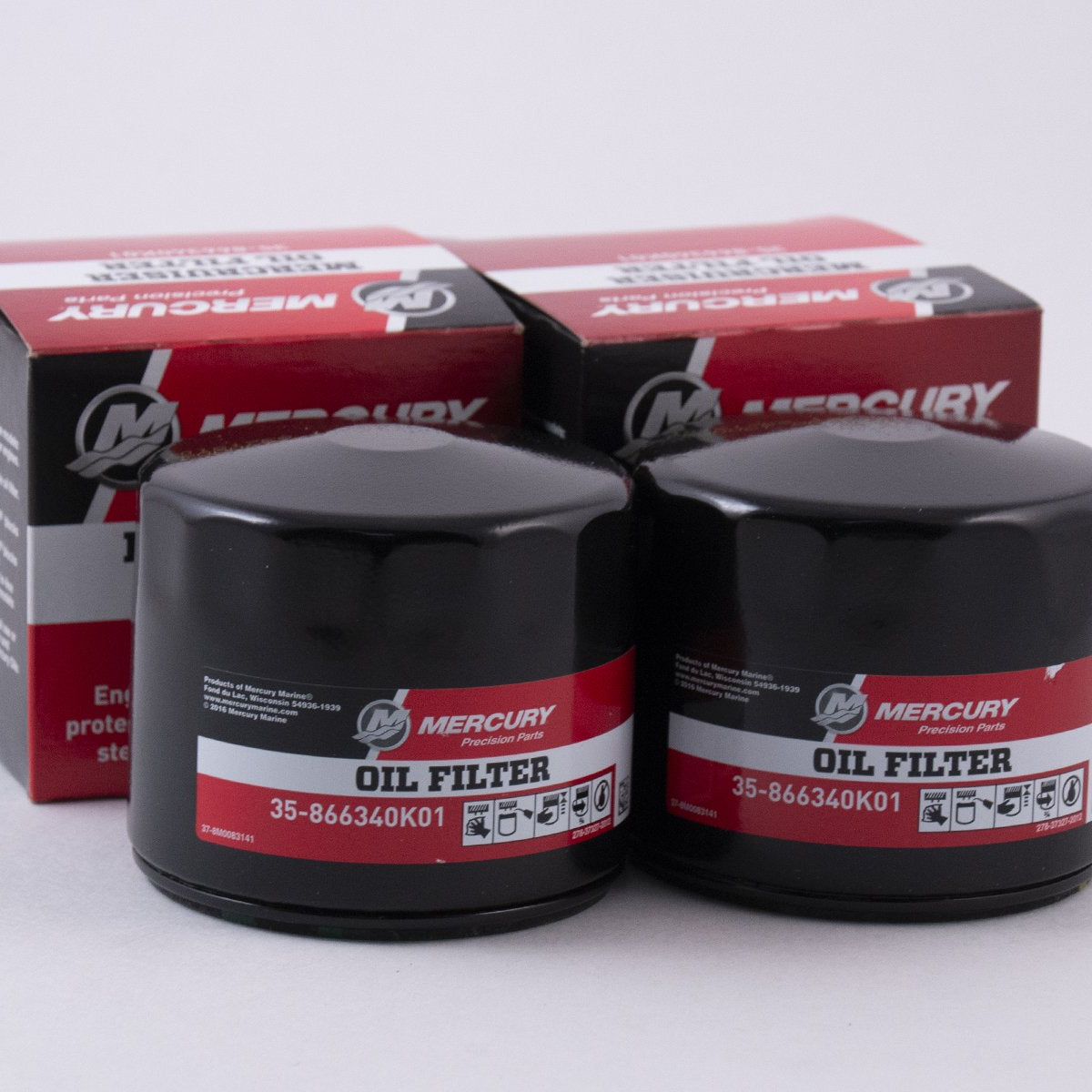 Mercury MerCruiser Oil Filter 2-Pack MAG MPI Horizon Scorpion Alpha ...
