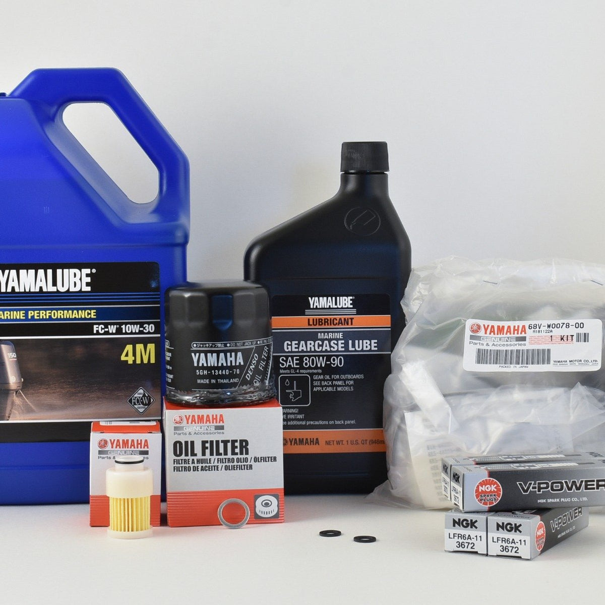 Yamaha Outboard 100-Hour F115 Service Kit w/ Cooling - Yamalube 10W-30 ...